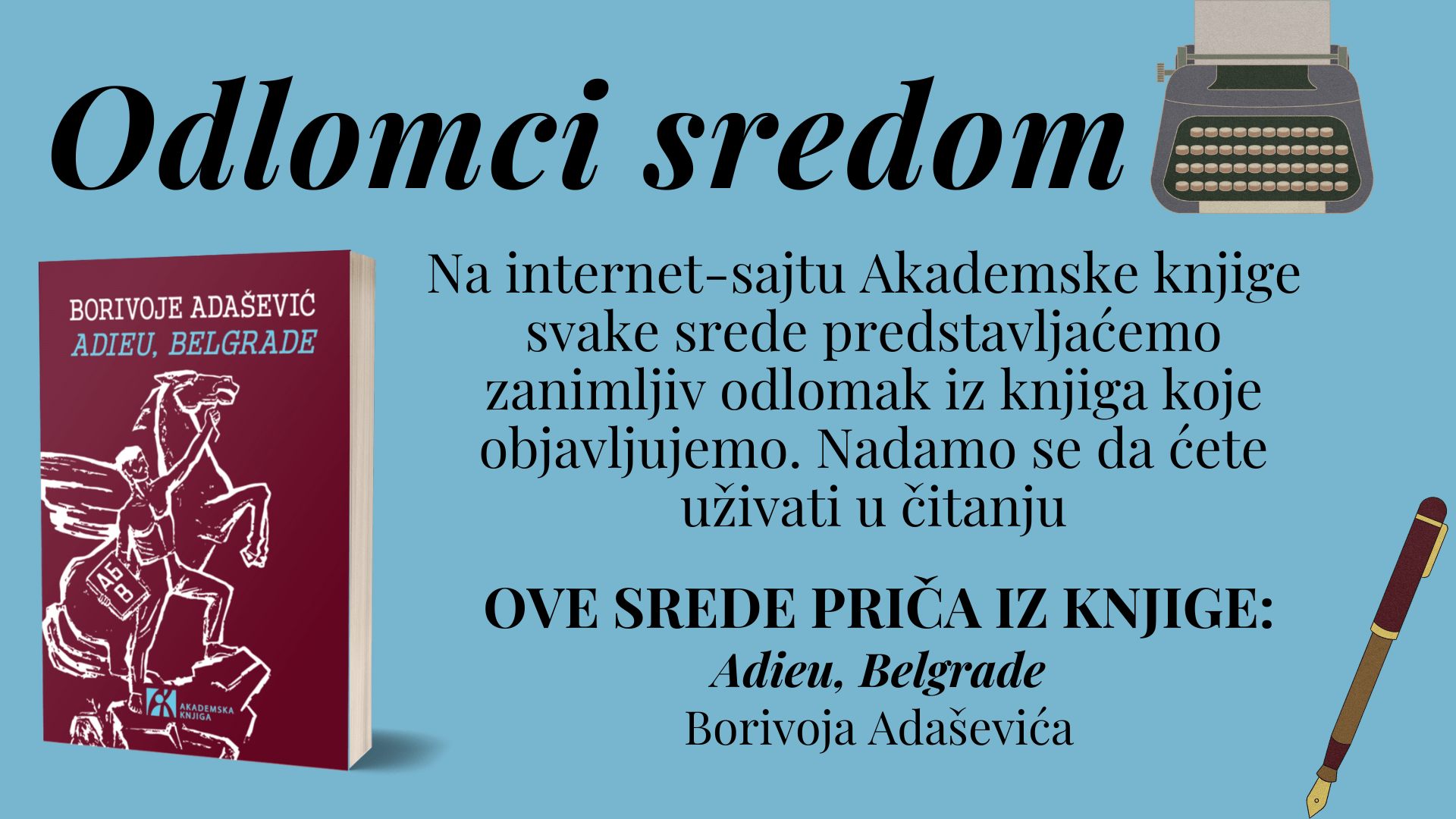 ODLOMCI SREDOM: Blagovesti na Parti (priča iz knjige „Adieu, Belgrade ...